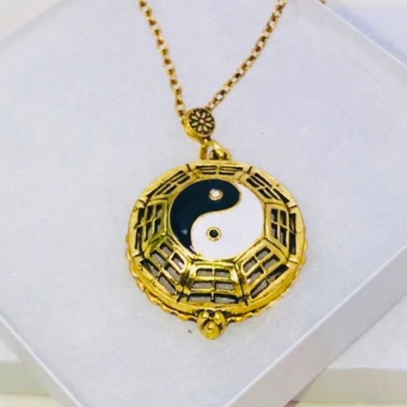Jewelry | Ying Yang Zen Awesome Magnifying Glass Necklace New | Poshmark